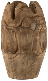 Dřevěná váza v přírodním provedení Inégal - ∅ 23*40,5 cm
