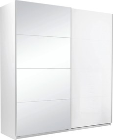 XXXLutz ŠATNÍ SKŘÍŇ S POSUVNÝMI DVEŘM, bílá, 200/210/62 cm P & B - Šatní skříně - 000885000902
