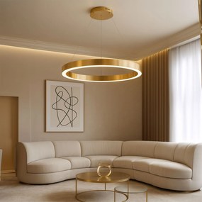 Toolight Toolight, LED stropní osvětlení 60cm, 60W, 3000K, LHJ051-CP1 C, zlatá matná, OSW-50025