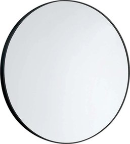 Aqualine - Zrcadlo, průměr 60 cm, černá 6000