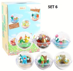 Sady 6 ks pokémonů v pokeballu terrarium Sada: Sada 6, Varianta: s krabicí
