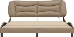 Rám postele s LED bez matrace Hvar cappuccino 180x200 cm 3213952