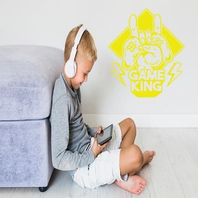 Živá Zeď Samolepka na zeď Game King Barva: černá