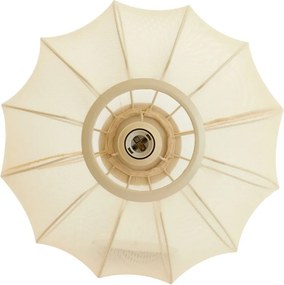 Krémové stropní svítidlo s textilním stínidlem ø 40 cm Plumalia – Light &amp; Living