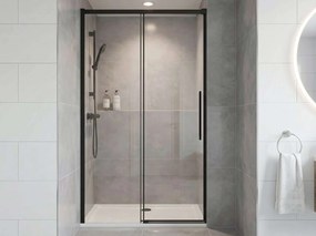 Gelco Lux - Sprchové dveře 100 cm, čiré sklo/černá GU1210B