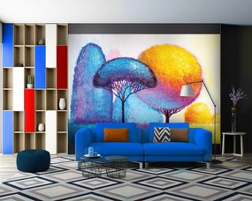 Malvis Tapeta barevné stromy Vel. (šířka x výška): 504 x 310 cm