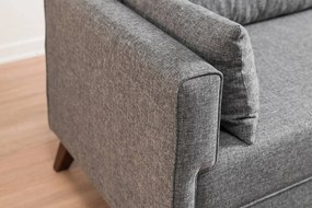 Designová rozkládací sedačka Marisela 208 cm šedá