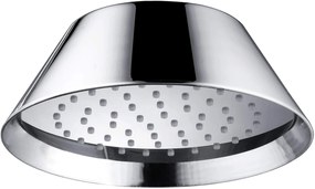 Deante Cascada, kulatá nerezová sprchová hlavice 2-funkční O225 mm, chromová, NAC_091K