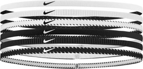 Nike flex classic slim headbands 6pk černá/bílá