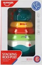 TEDDIES Skládací pyramida dinosaurus / Se zvukem / Plast / 16 cm / 6m+
