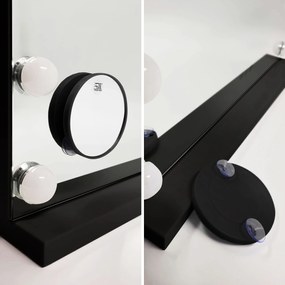 Rea Rea, Zrcadlo LED HOLLYWOOD Black, HOM-12011