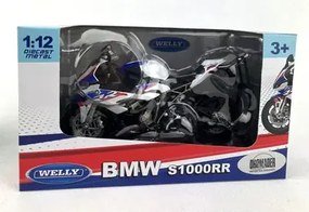 Welly Motocykl BMW S1000RR 1:12 bílá / od 3 let