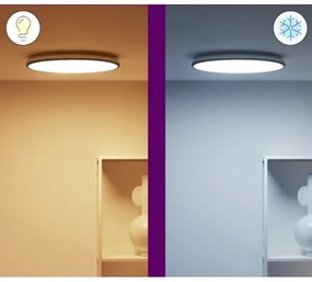 WiZ - LED RGBW Stmívatelné stropní svítidlo RUNE LED/21W/230V černá Wi-Fi