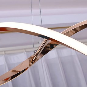 Toolight Toolight, LED stropní osvětlení 110cm, 46W, 3000K, LHJ021-CP, růžové zlato, OSW-50009