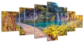 Obraz - Plitvická jezera, Chorvatsko (210x100 cm)