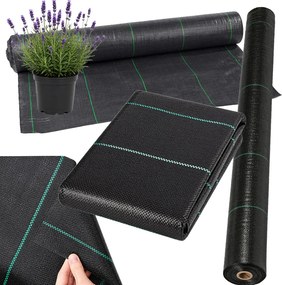DIVODV Hustá agrovlákna agrotkanina 70 g, 1 x 30 m, protiburinová agrotkanina, černá
