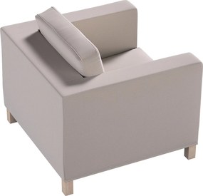 Potah na křesko IKEA Karlanda, krátký barva béžová látka sametová