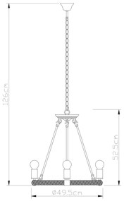 GLOBO ULLEU 69029-6 Závěsné svítidlo