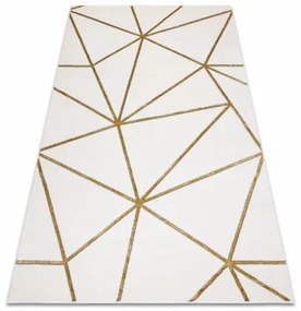 Koberec EMERALD exkluzivní 1013 glamour, styl geometrický krémový / zlatý
