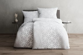 GRUND ALUNA – Povlečení šedá Rozměr: 155x220+80x80 cm