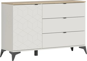 XXXLutz ŠIROKÁ KOMODA, barvy dubu, kašmírová, 138/90/41,5 cm Milino - Online Only komody - 002427032304