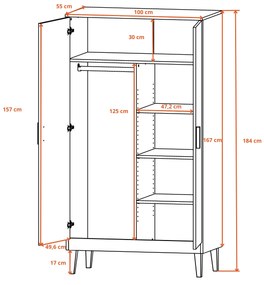 Benlemi Šedý obývací pokoj DENVER s TV stolkem 120 cm