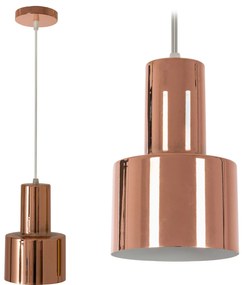 Toolight Moderní kovová závěsná stropní lampa z růžového zlata