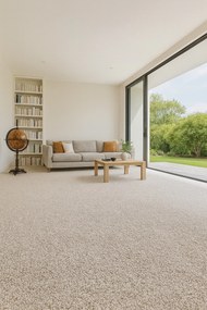 Vopi, Metrážový koberec Capri Lux cream - neúčtujeme odřezky z role, na míru, šíře 2m,3m,4m, béžová, filc, dětský pokoj