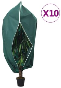 Ochranné návleky na rostliny na zip 10 ks 70 g/m² 2,36 x 2 m 3203583