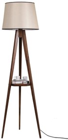 Stojací lampa Sehbali III 160 cm hnědá/béžová