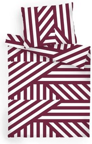 Dadka Povlak na polštář bavlna Zebra bordó  40x40 cm