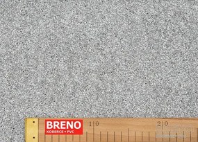 Breno Metrážový koberec ISARA 91 stříbrný, šíře 400 cm, Stříbrná