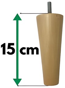 Vyšší  bukové nohy pro VISBY s výškou 15 cm Kupžidle