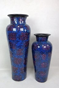Váza DIVA, modrá, keramika, ruční práce