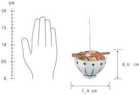 HANG ON Ozdoba Poké Bowl, Ø7cm