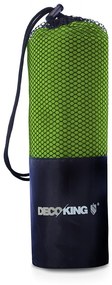 Sportovní ručník z mikrovlákna DecoKing Ekea světle zelený, velikost 30x50*2
