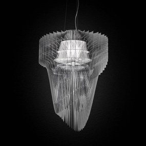 Závěsné svítidlo Slamp Aria M, čiré, Ø 60 cm