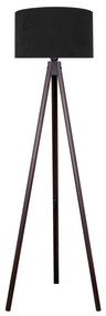 Brilagi - Stojací lampa VELVET 1xE27/60W/230V wenge/černá