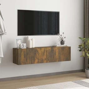 vidaXL TV stolek 120 x 30 x 30 cm dřevotříska [801490] Barva: kouřový dub