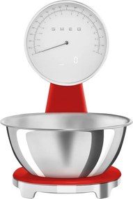 Červená plastová digitální kuchyňská váha – SMEG