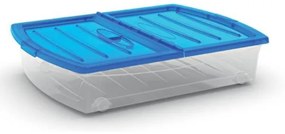 Skladovací KETER Spinning Box na kolečkách XL 56l, modrý