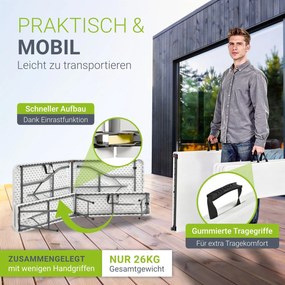 Juskys Skládací pivní set Bayreuth 180 cm