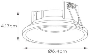 Lucide 09923/01/31 - Koupelnové svítidlo ZIVA 1xGU10/50W/230V IP44 bílá