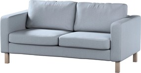 Potah na pohovku IKEA Karlstad 2-místná, nerozkládací, krátký barva modrá látka pletený vzor