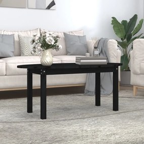 Konferenční stolek černý 110 x 55 x 45 cm masivní borové dřevo,  822346 HangarStore.cz