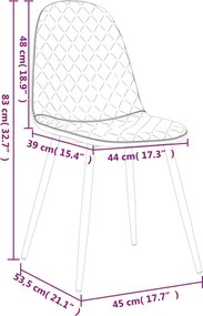 vidaXL Jídelní židle 4 ks samet [325679] Barva: světle šedá