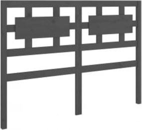 Rám postele šedý masivní dřevo 200 x 200 cm 3105687