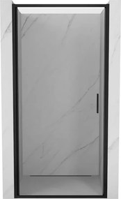Mexen Exo sprchové dveře otočné 95 cm, transparentní, černé - 817-095-000-70-00
