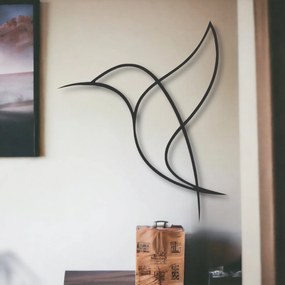 Vogel pták - kovový obraz na zeď Velikost: 125cm, Barva: Black