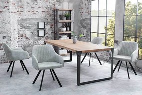 Designové křeslo Mallory šedé